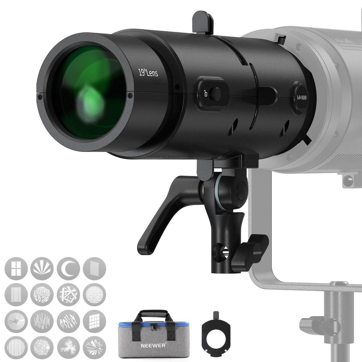 NEEWER LS-300 19° Spotlight Snoot with Bowens Mount