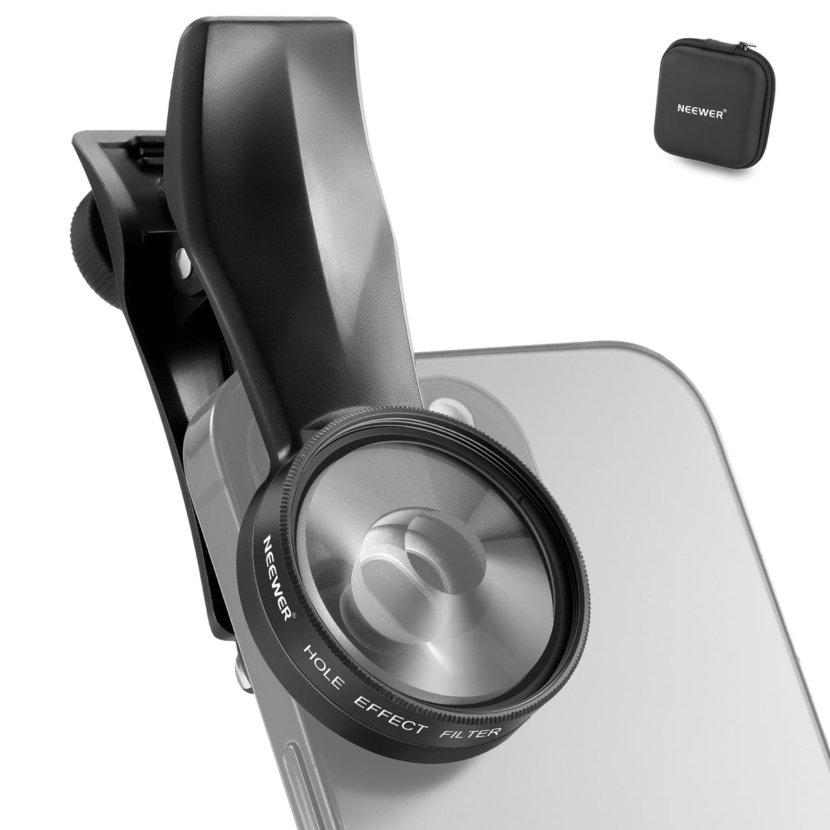 NEEWER FL-100 37mm Spiral Halo Filter with Phone Clip