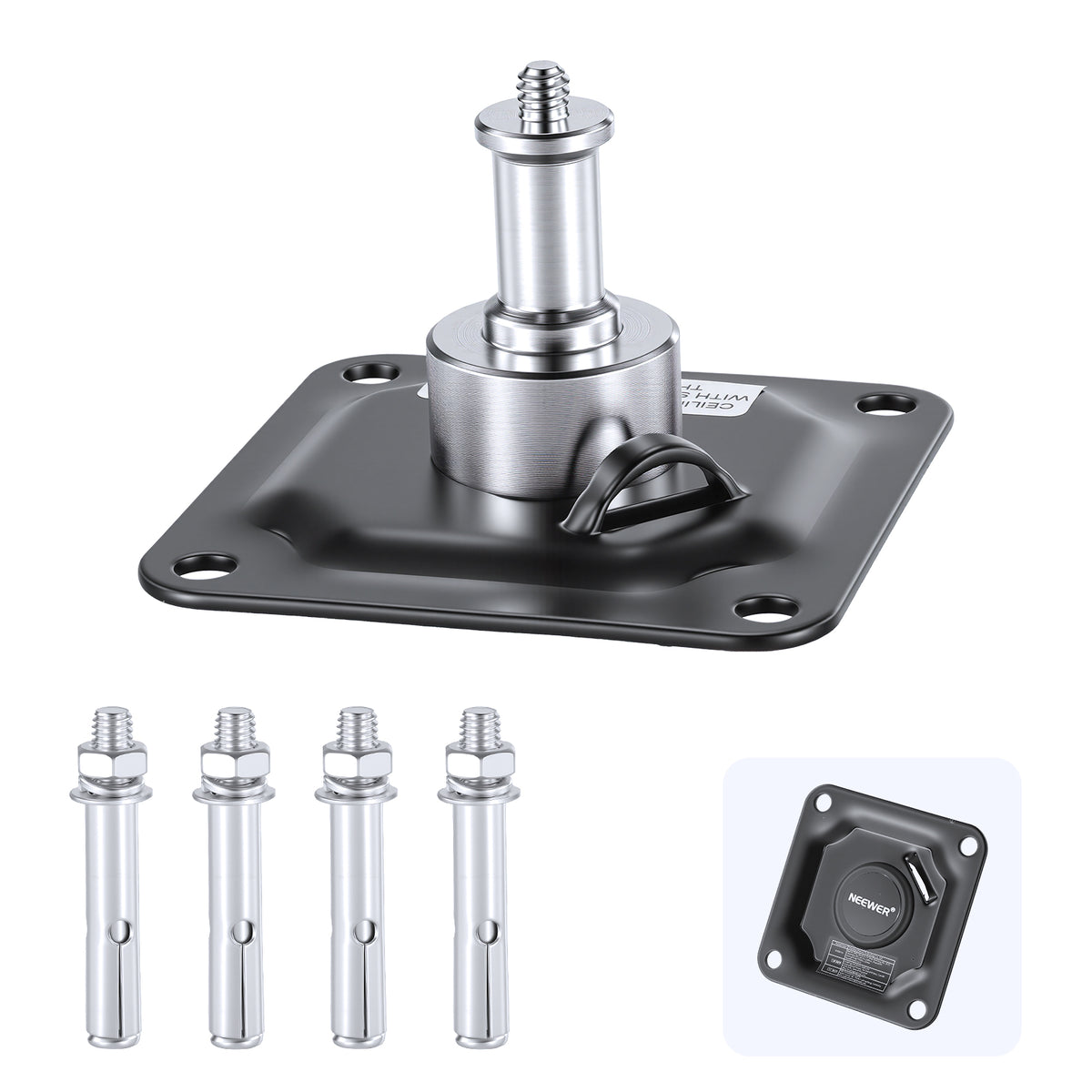 NEEWER ST-NA-9 Square Ceiling Mount with 1/4" thread