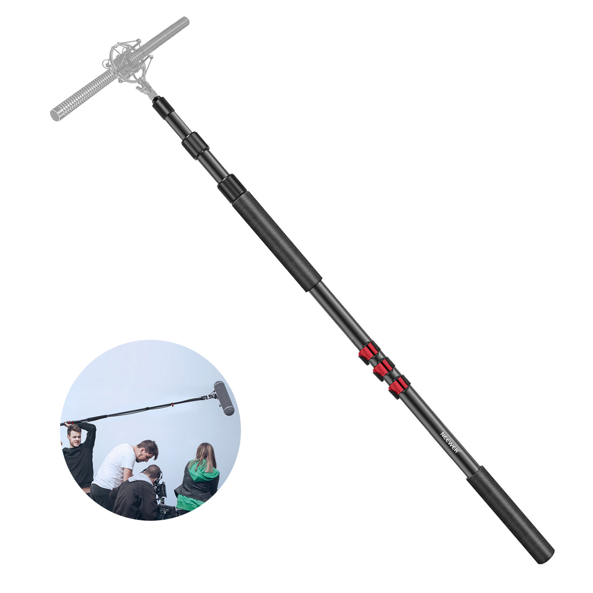 NEEWER NW-7000 Stretchable Handheld Microphone Pole
