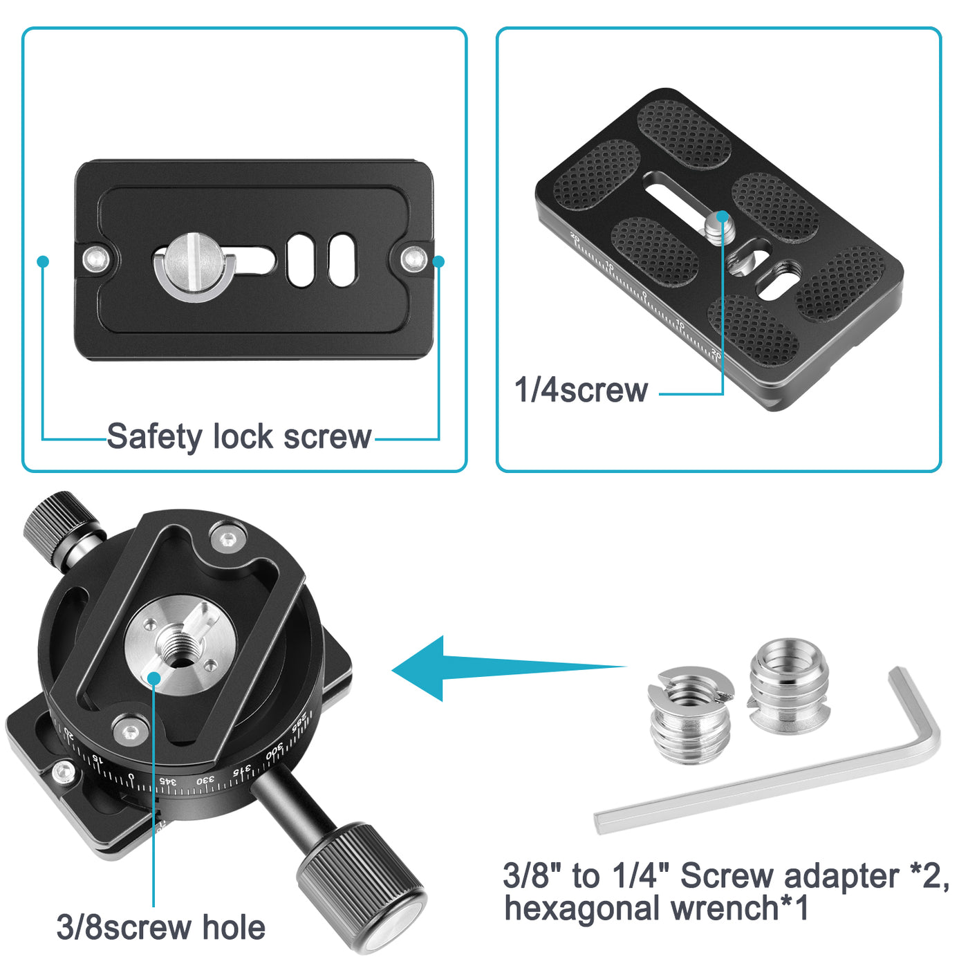 Tripod Head and Accessories – NEEWER