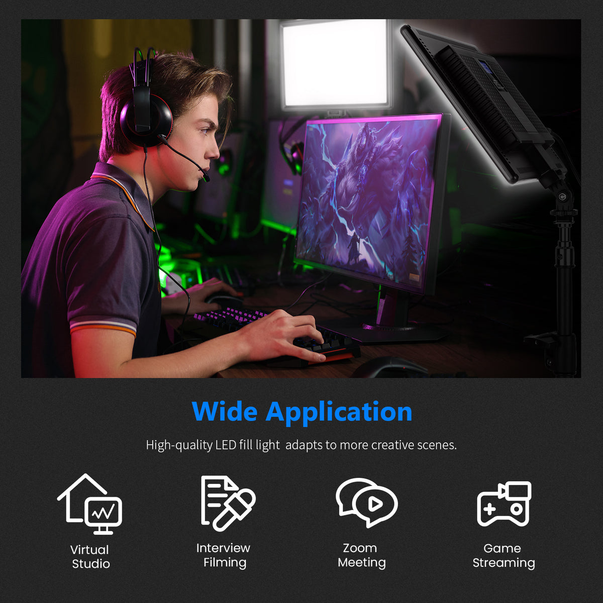 NEEWER NL-192AI LED Light Panel | Bi-Color Video Light