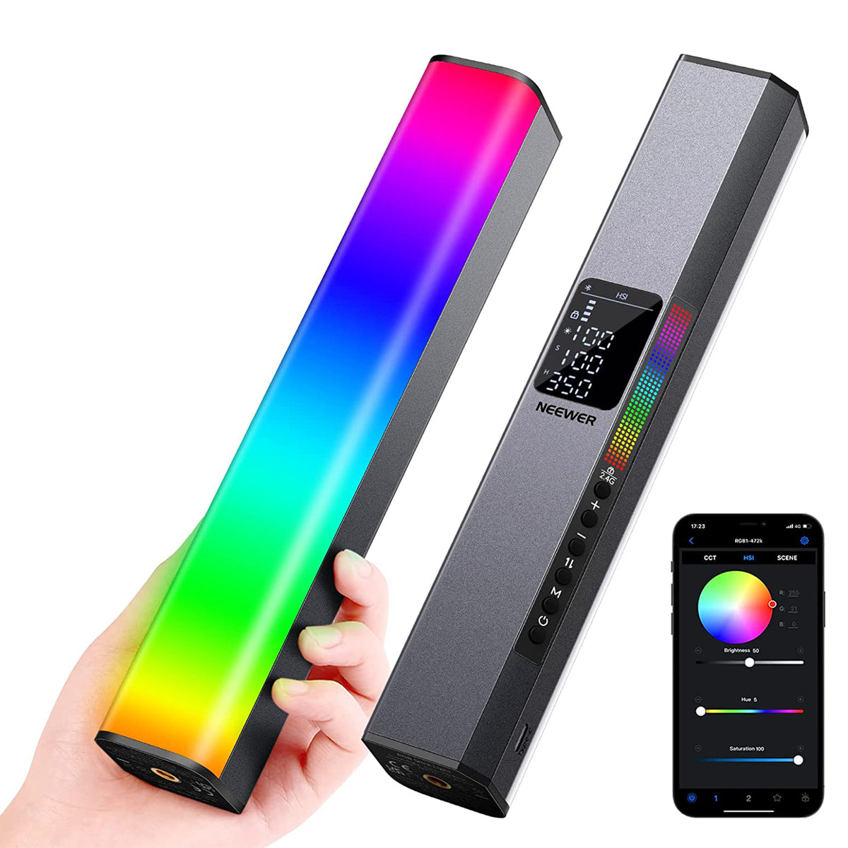 NEEWER RGB1 RGB Light Stick | Magnetic Handheld Light