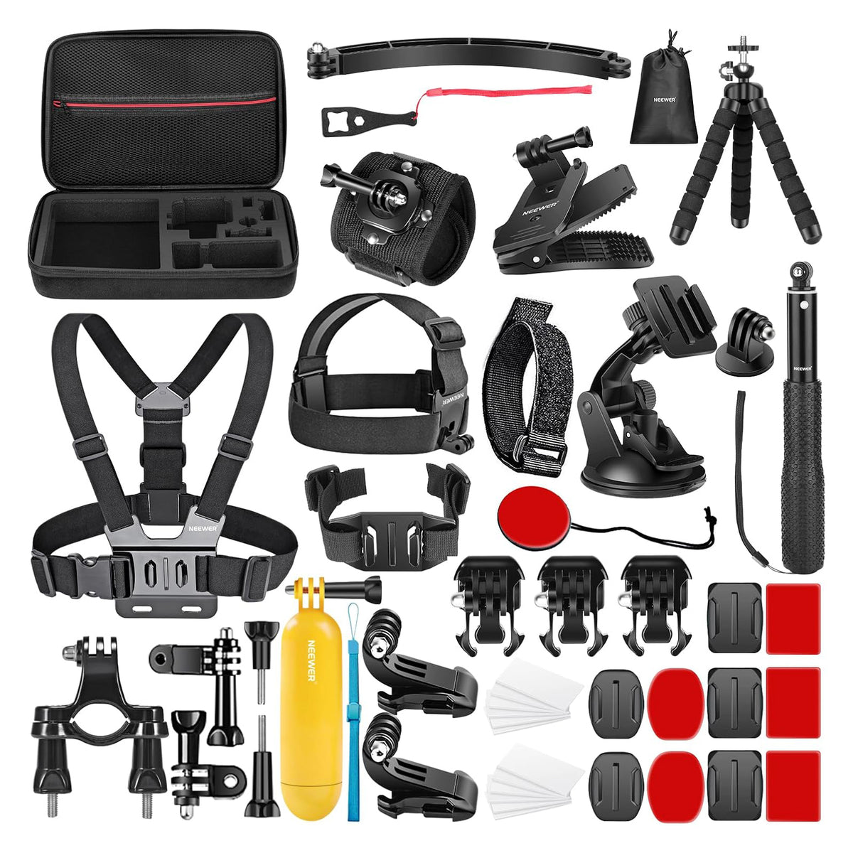 NEEWER 50 in 1 Action Camera Accessory Kit