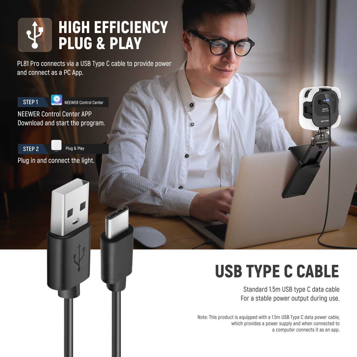 NEEWER PL81 PRO Professional LED Streaming Light - NEEWER