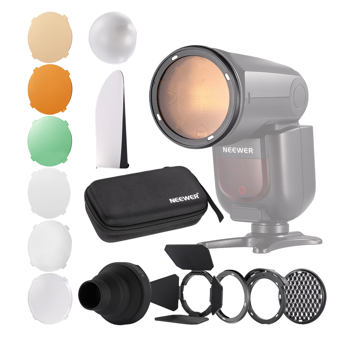NEEWER CRM2 Round Flash Magnetic Accessories Kit