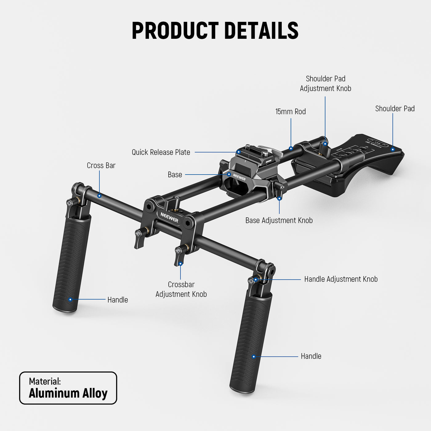Shoulder Rig | Video Camera Shoulder Mount - NEEWER