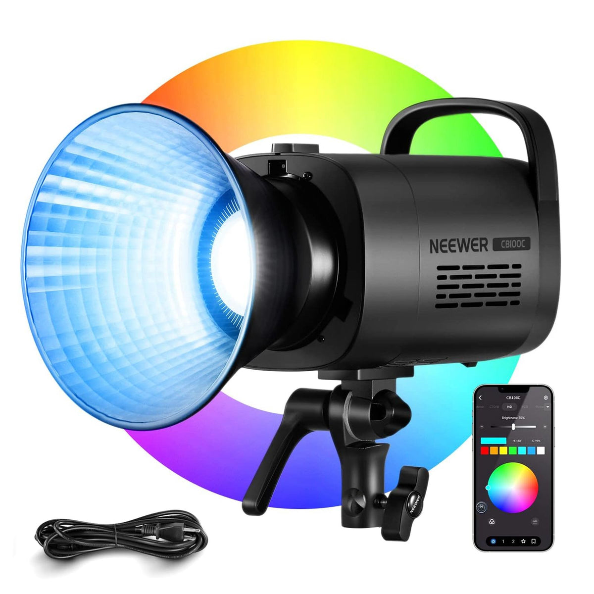 CB100C RGB Video Light | Continuous Lighting - NEEWER