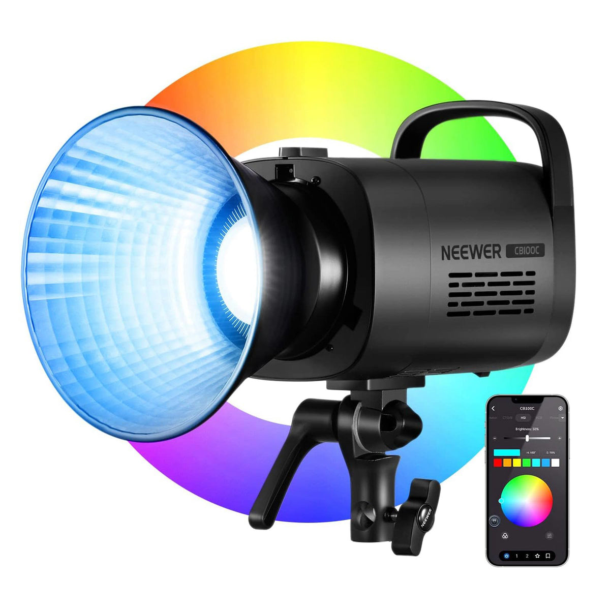 NEEWER CB100C RGB Video Light | Continuous Lighting