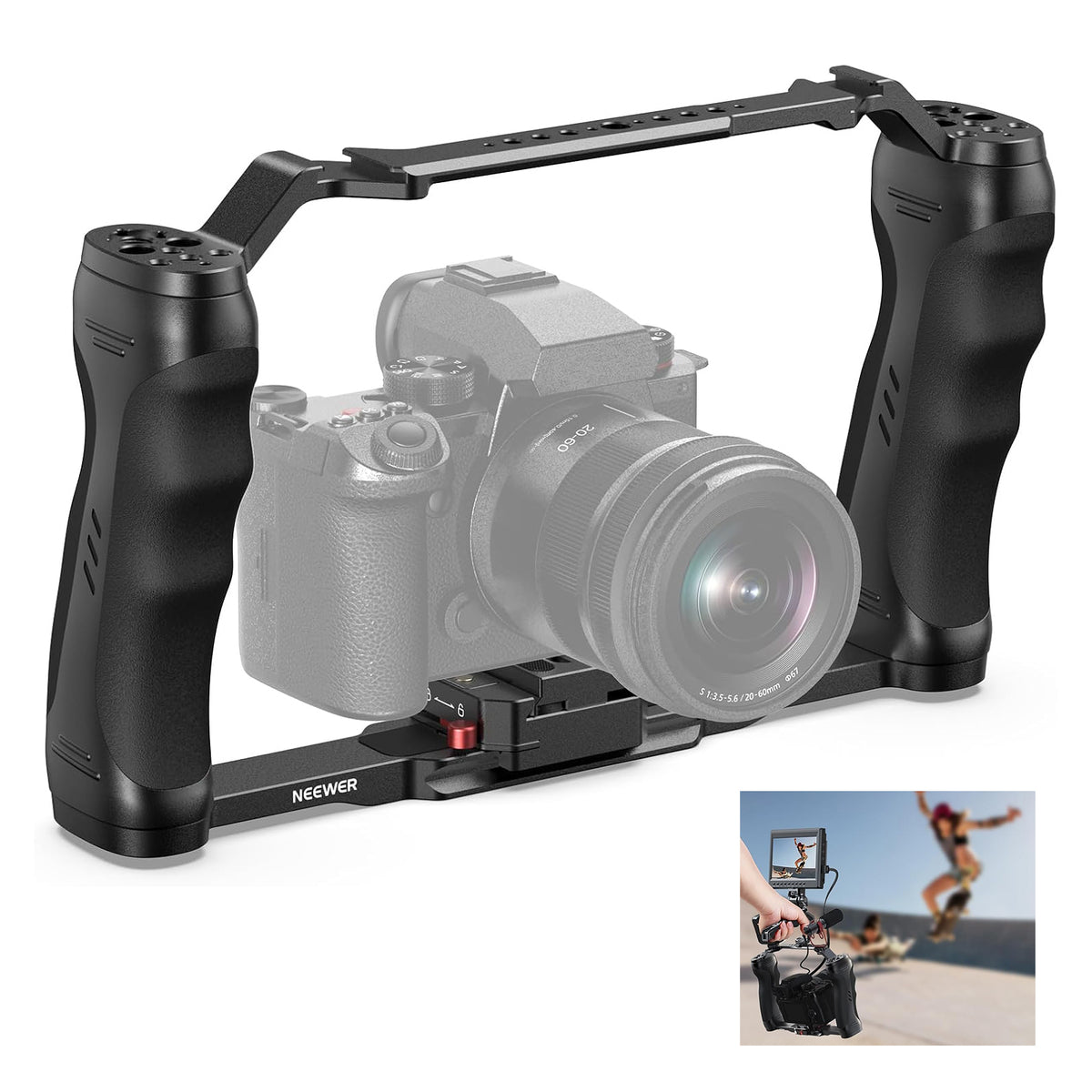 NEEWER CA077 Universal Camera Cage with Silicone Handles