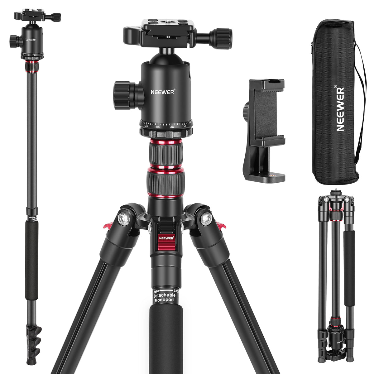 NEEWER TP77 77'' Aluminum Alloy Tripod | Camera Tripod