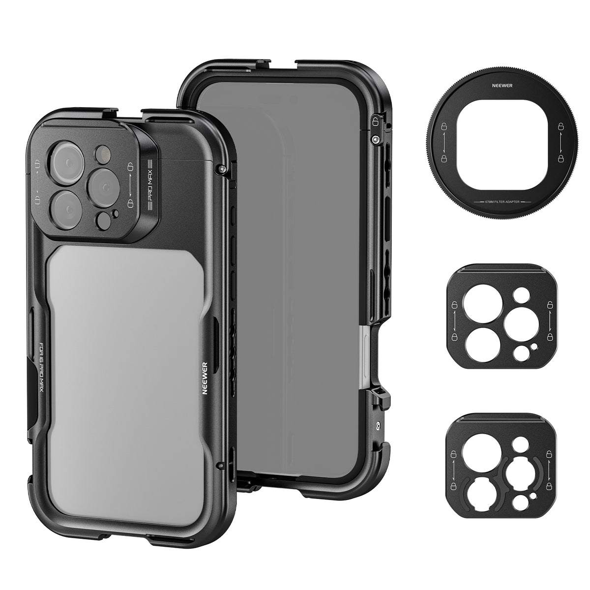 NEEWER PA073/PA074 Phone Cage for iPhone 16 Pro/Pro Max