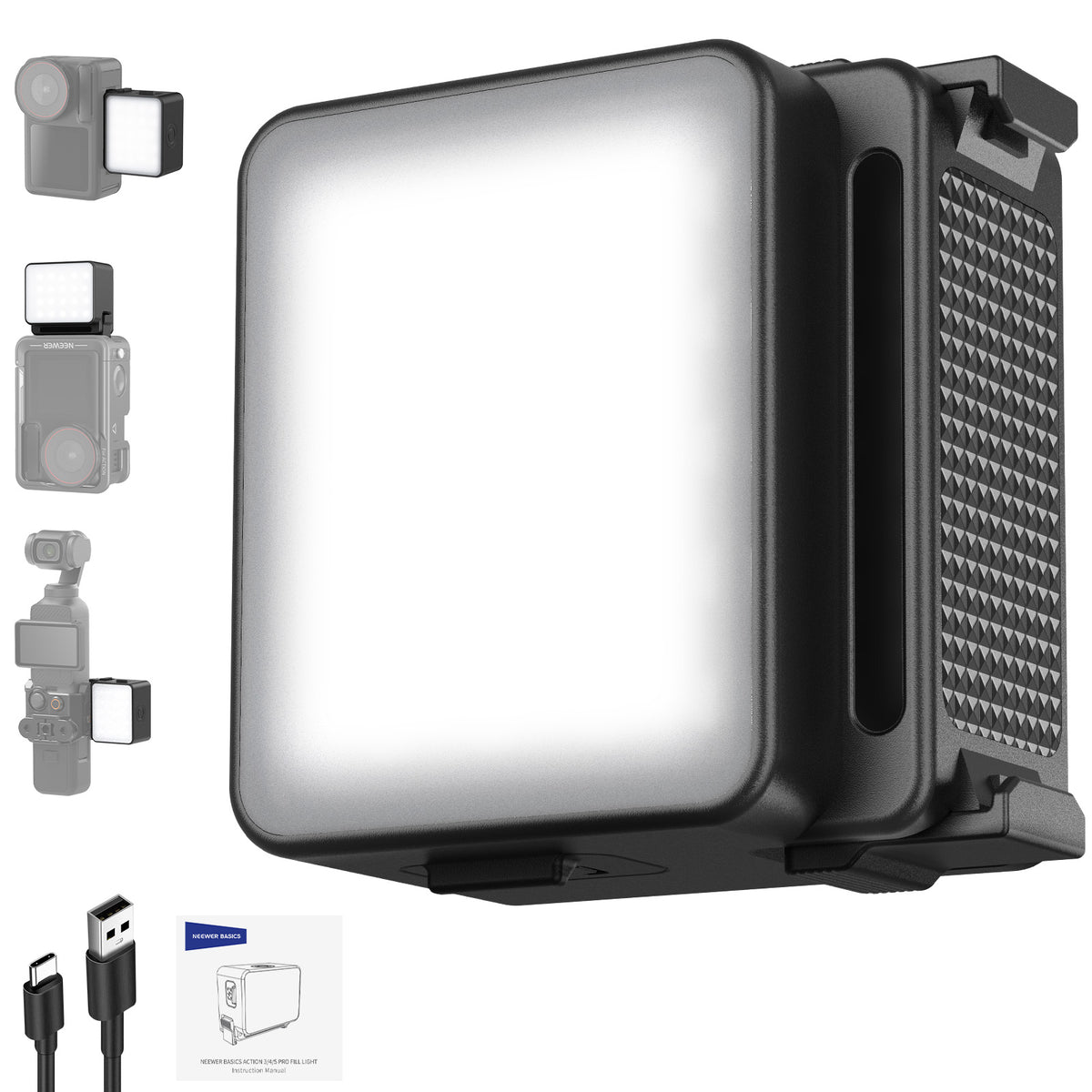 NEEWER M20 Magnetic Mini Light for OSMO Action 3/4/5 PRO