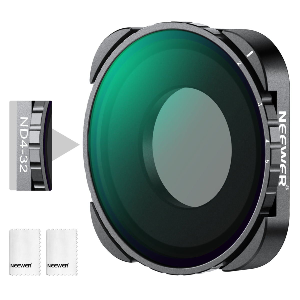 NEEWER Variable ND Filter Compatible with GoPro Hero 13 12 11 10 9