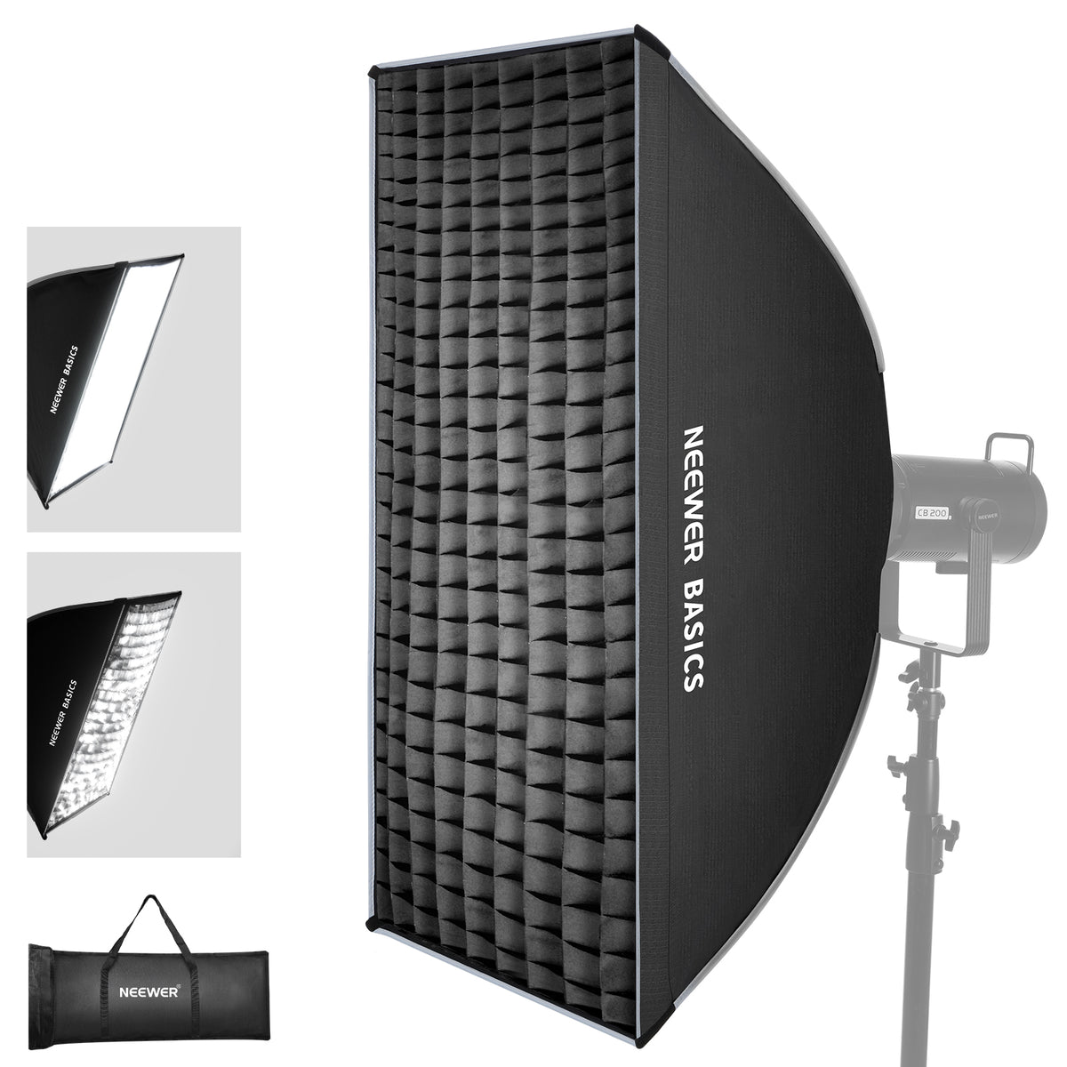 NEEWER NS60P/NS61P Quick Release Strip Softbox with Grid