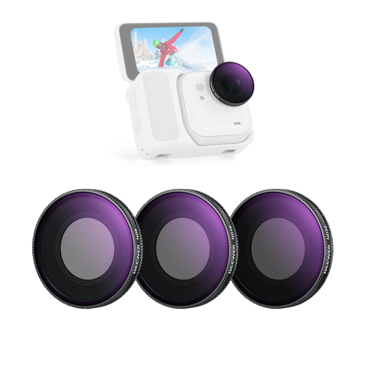 NEEWER Filter Set For Insta360 GO Ultra Action Camera