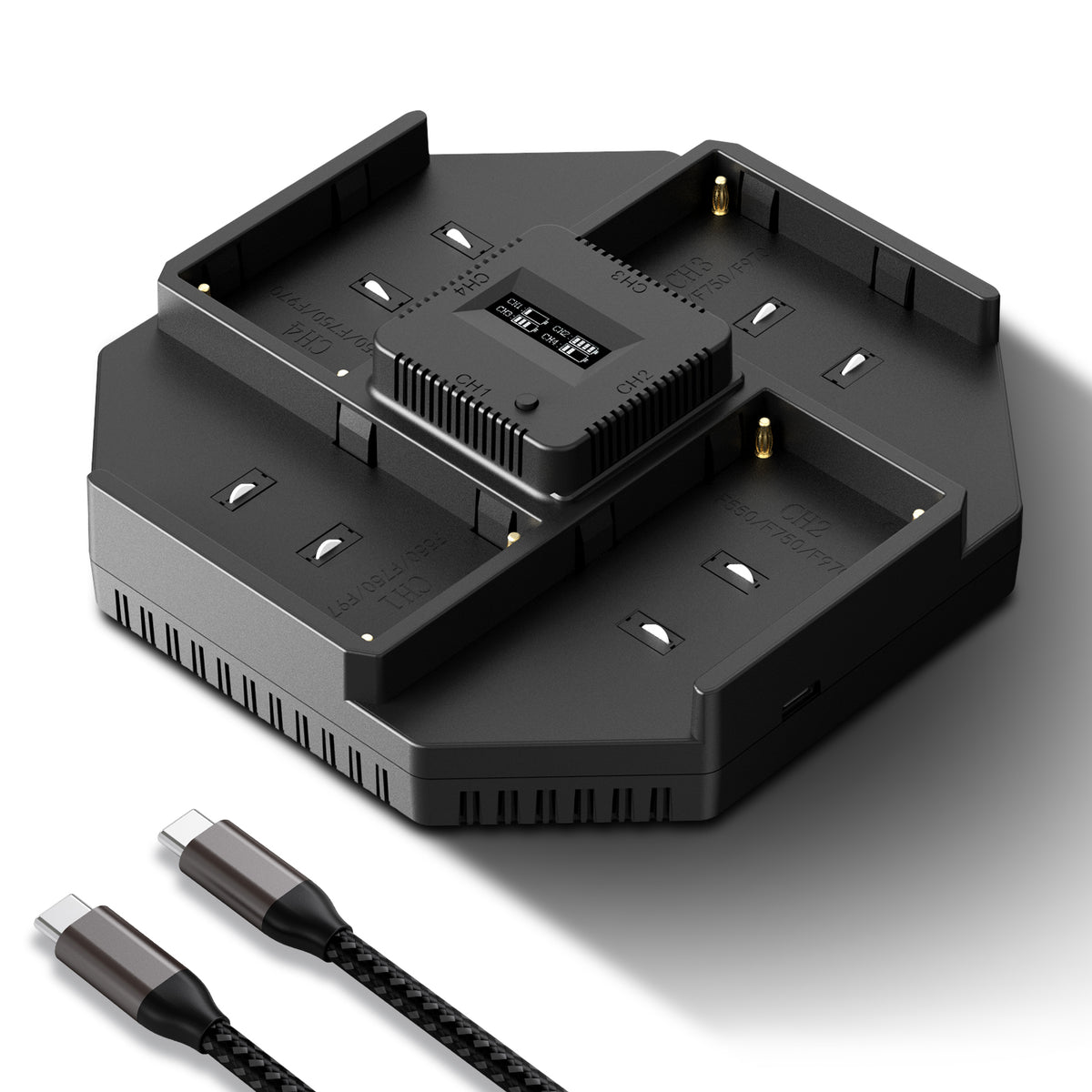 NEEWER NW-F4 100W PD 4 Channel Independent Fast Charger