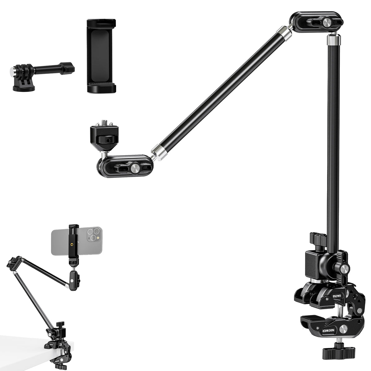 NEEWER UA056 Articulating Magic Arm with Super Clamp