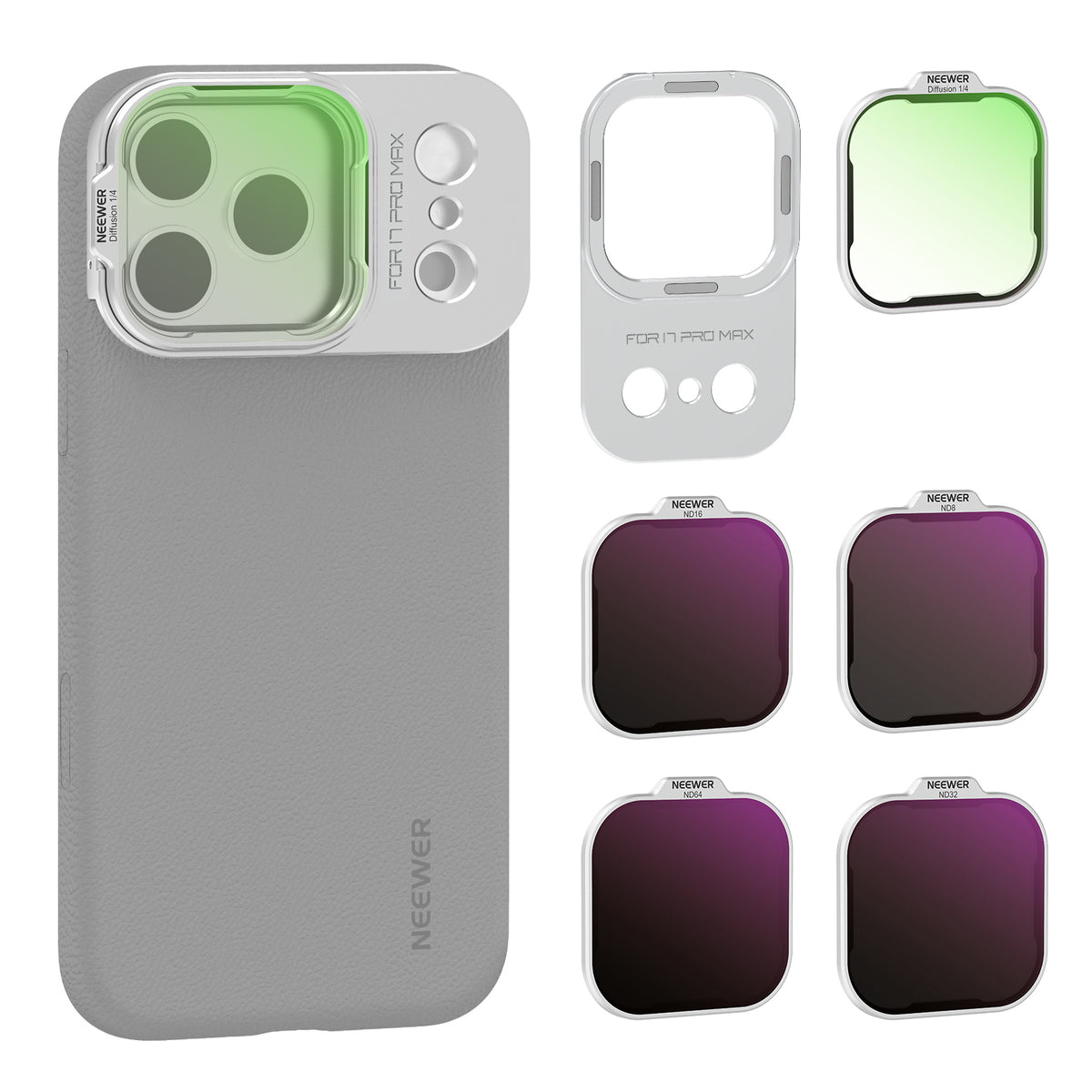 NEEWER Filter Set for iPhone 17 Pro/Pro Max Phone Case