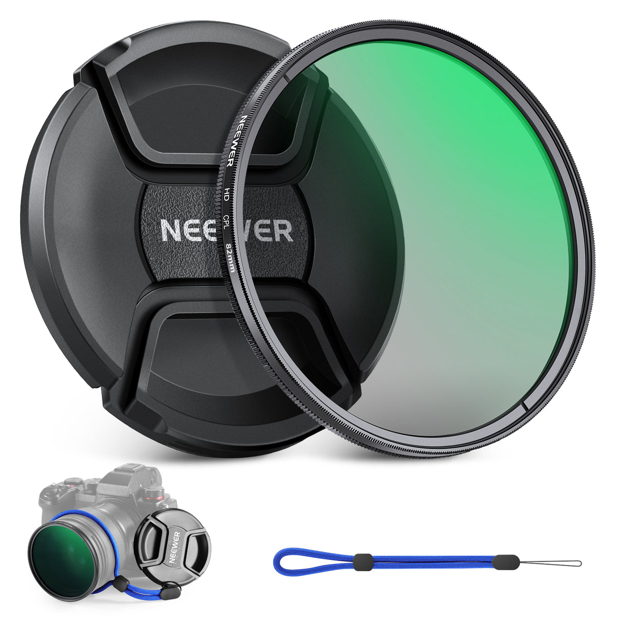 NEEWER Photography CPL Filter with Lens Cap - NEEWER