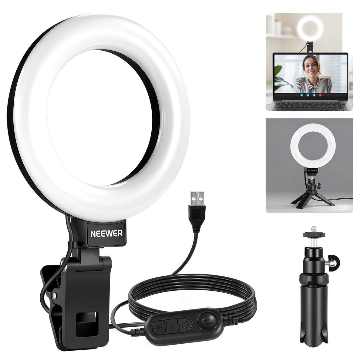 NEEWER BR60 5" Bi-color Mini Ring Light | Small LED Light