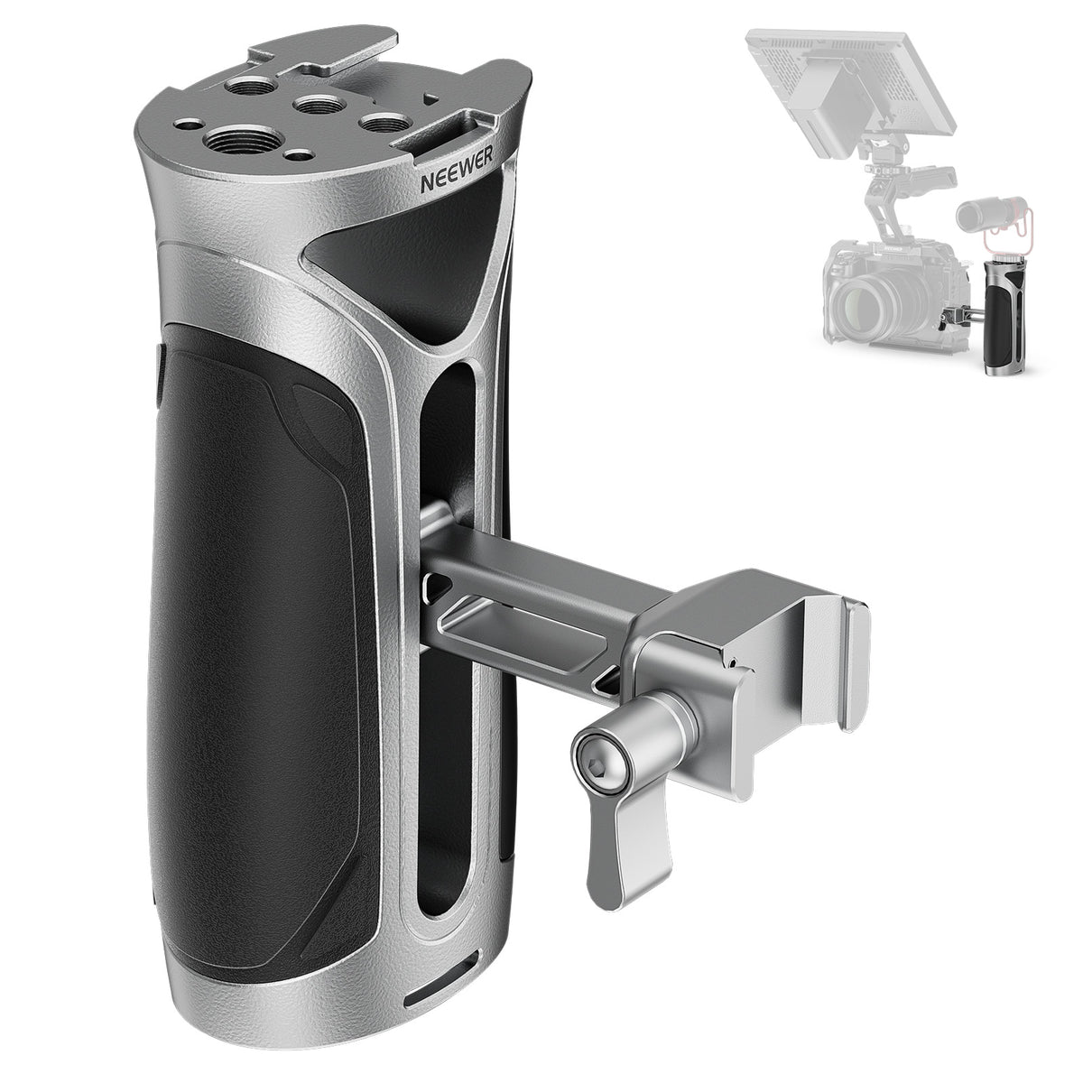 NEEWER CA125 Aluminum Alloy Side Handle with NATO Clamp