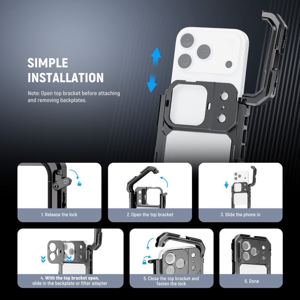 NEEWER PA143/PA144 Phone Cage for iPhone 17 Pro/Pro Max | Pre-Order