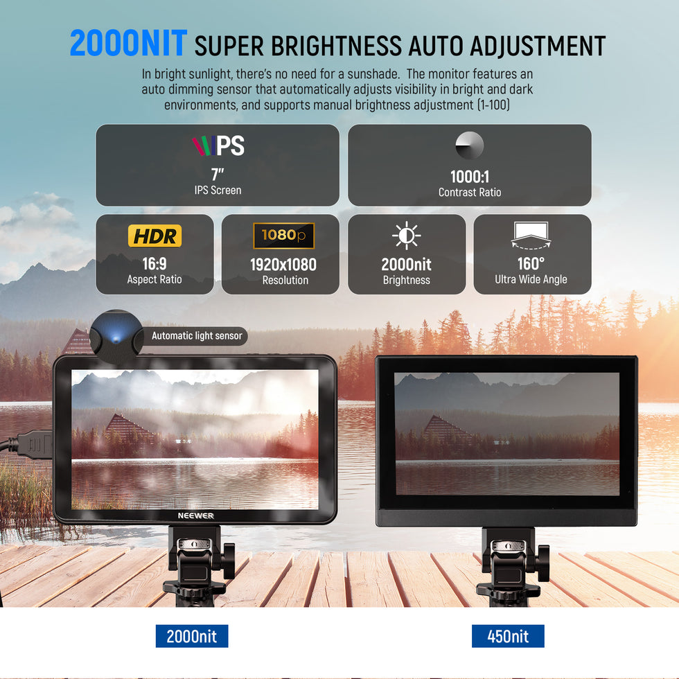 NEEWER F700 7" Touch Screen Field Monitor | Camera Monitor