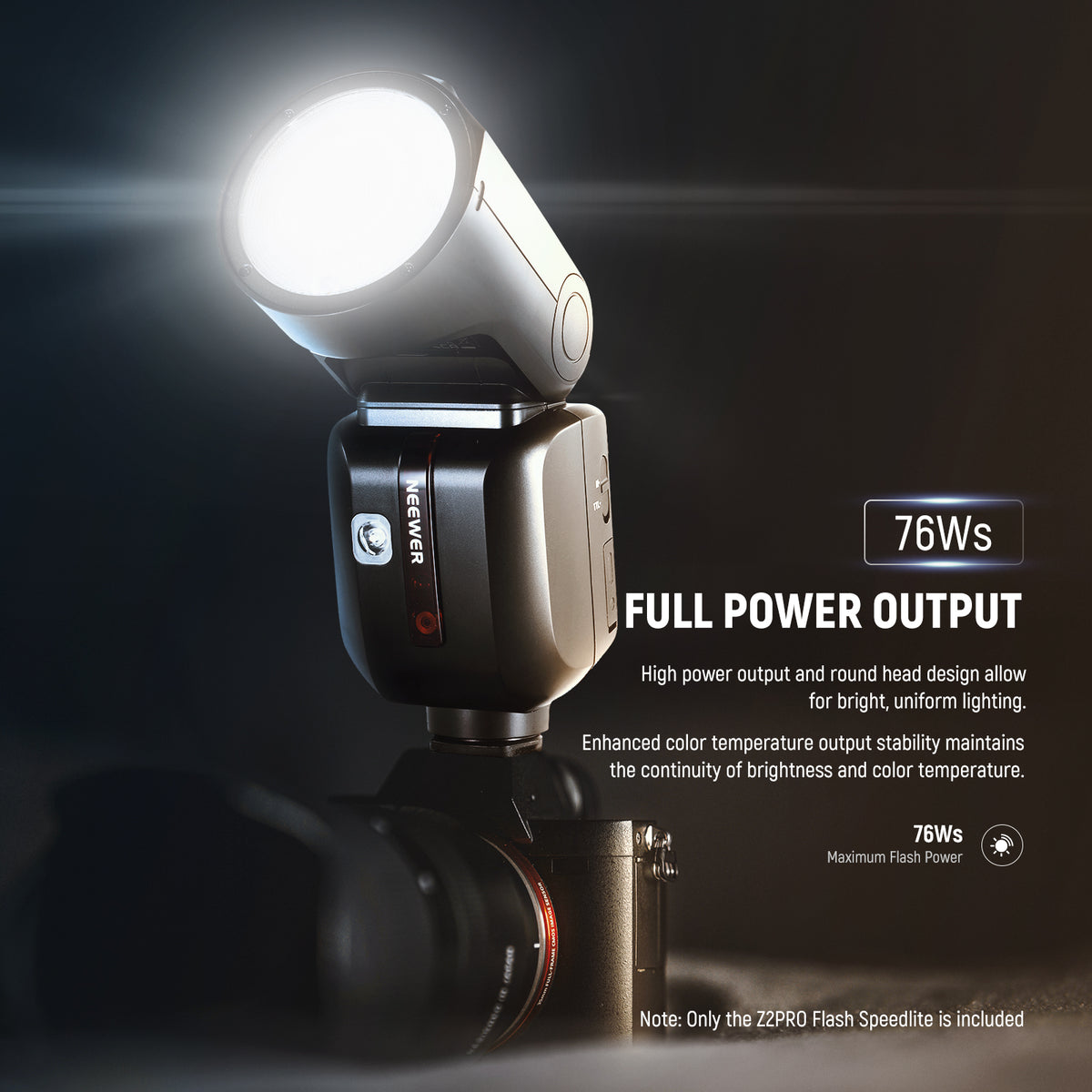 NEEWER Z2PRO-C TTL Round Head Flash Speedlite For Canon