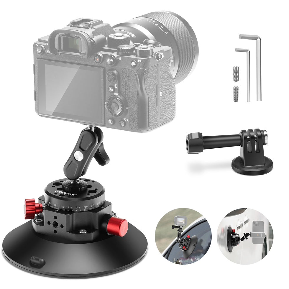 NEEWER CA013 Heavy Duty Camera Suction Mount