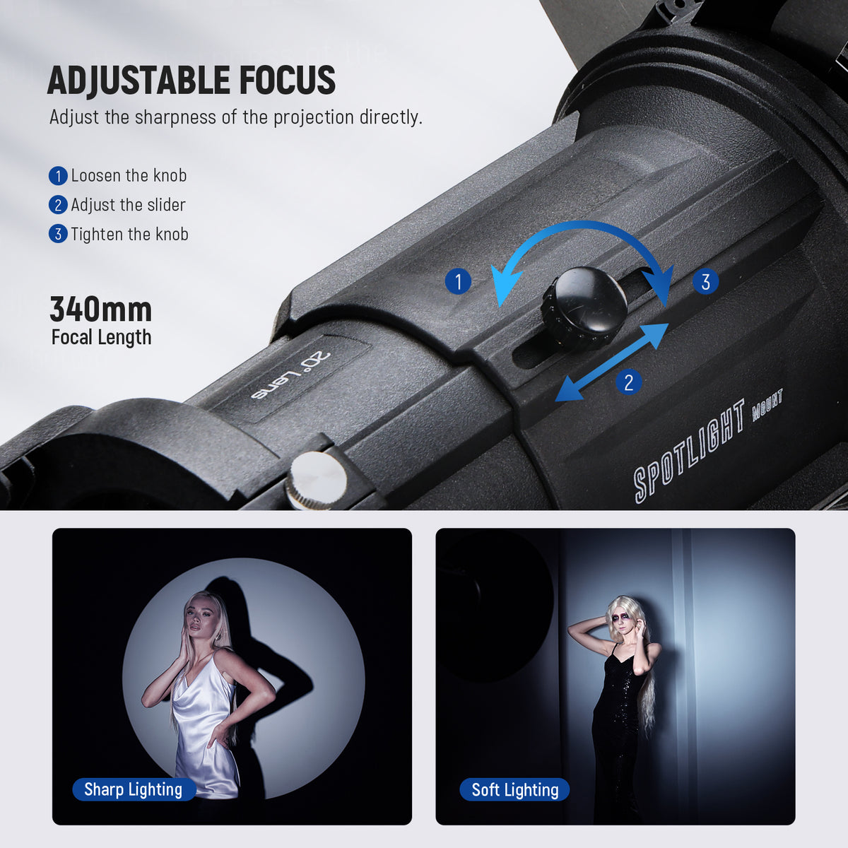 NEEWER LS-39 Spotlight Snoot With Bag - NEEWER