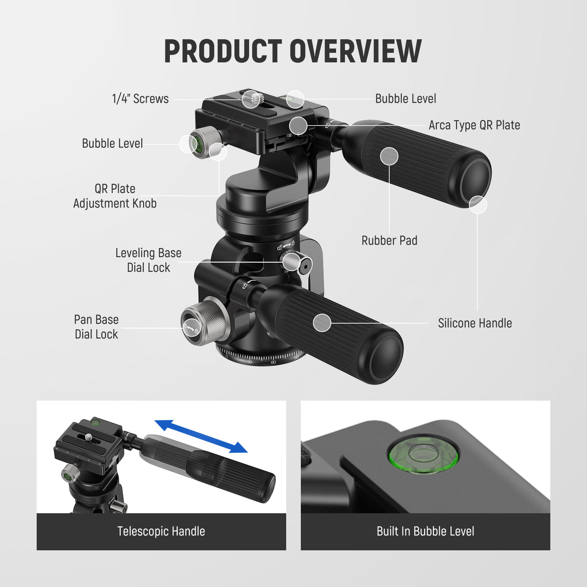 Tripod Head and Accessories – NEEWER