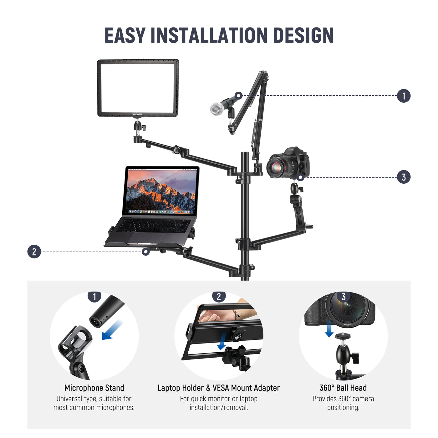 Desk Mount Stand – NEEWER