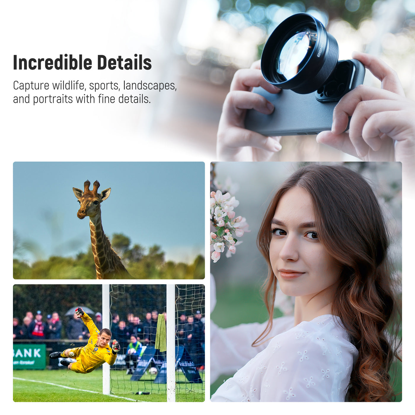 NEEWER LS-59 85MM HD 2.5X Telephoto Lens for Phone