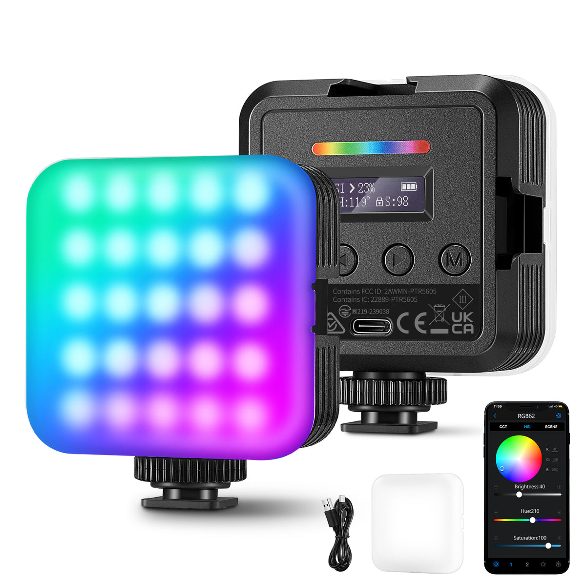 NEEWER RGB62 Mini LED Light | Small Video Light - NEEWER