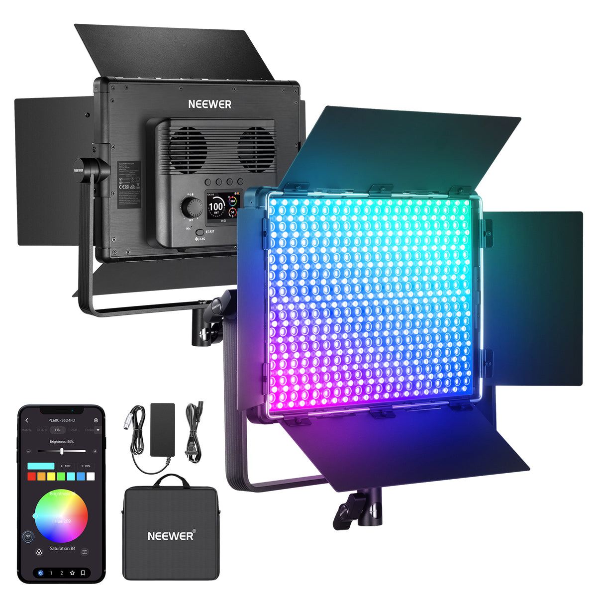 NEEWER PL60C Professional RGB Light | LED Studio Light