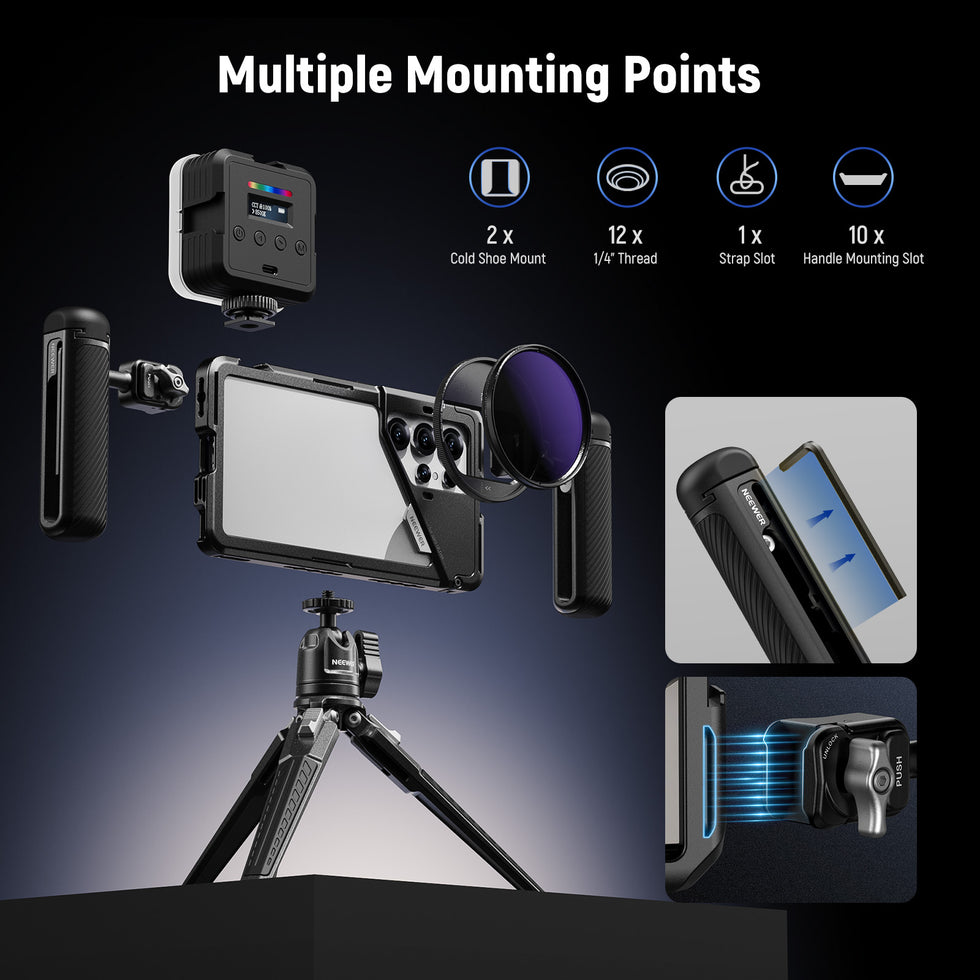 NEEWER PA082 Phone Cage For SAMSUNG S25 Ultra with Adapter