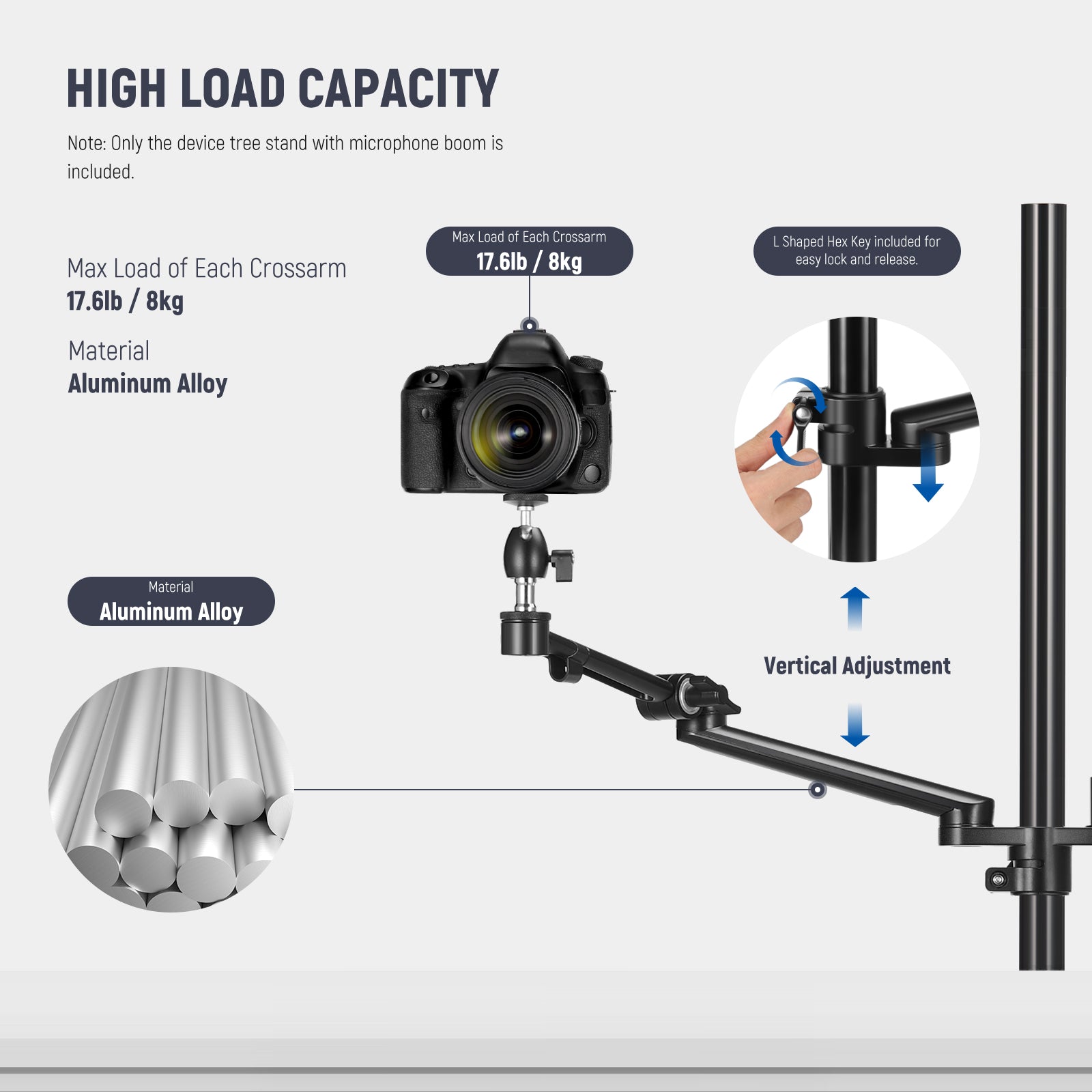 Camera Desk Mount SHOPEE Stand With 360° Rotatable Ball Head For DSLR ...