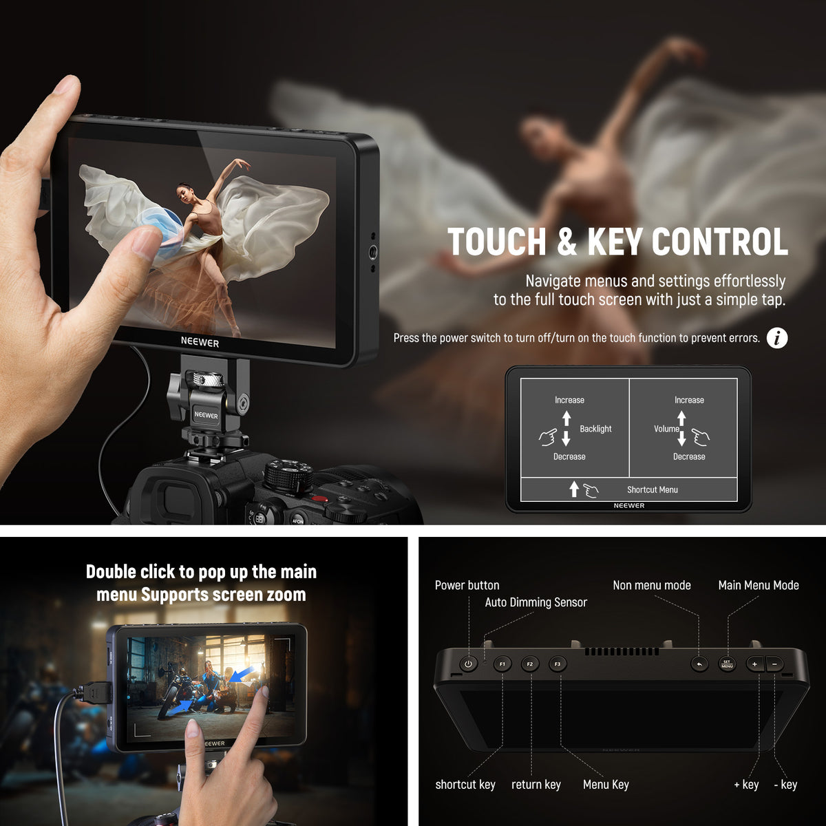 NEEWER F700 7" Touch Screen Field Monitor | Camera Monitor