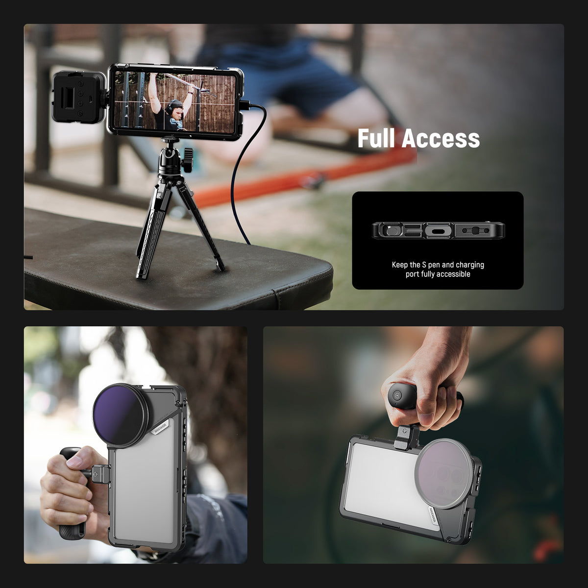 NEEWER PA082 Phone Cage For SAMSUNG S25 Ultra with Adapter