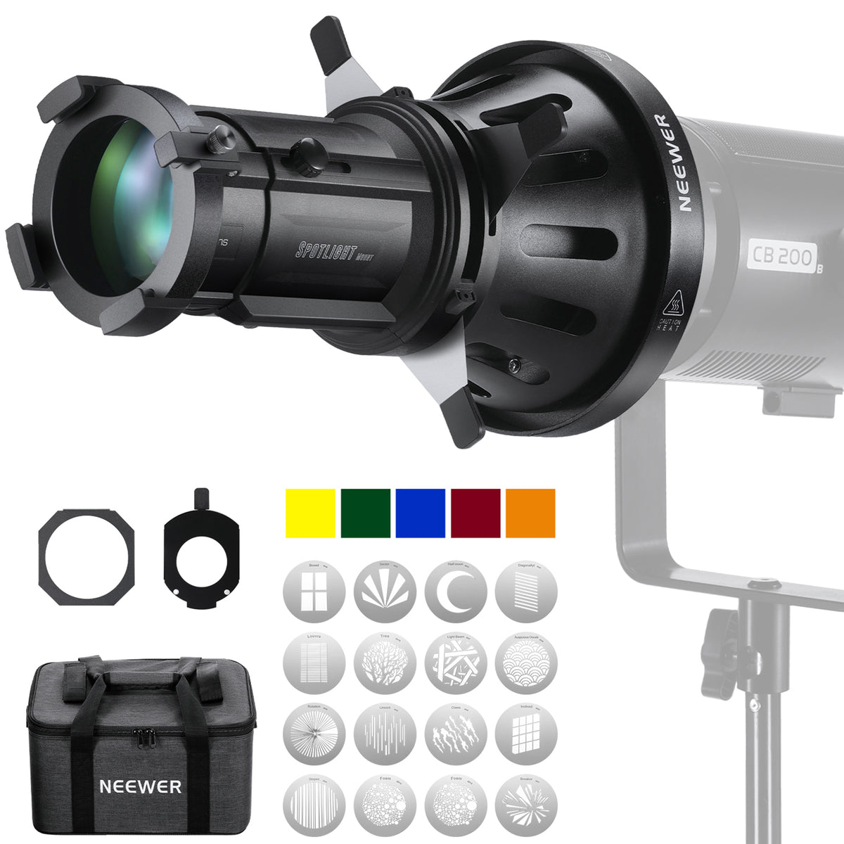 NEEWER LS-39 Spotlight Effect Snoot Attachment Kit