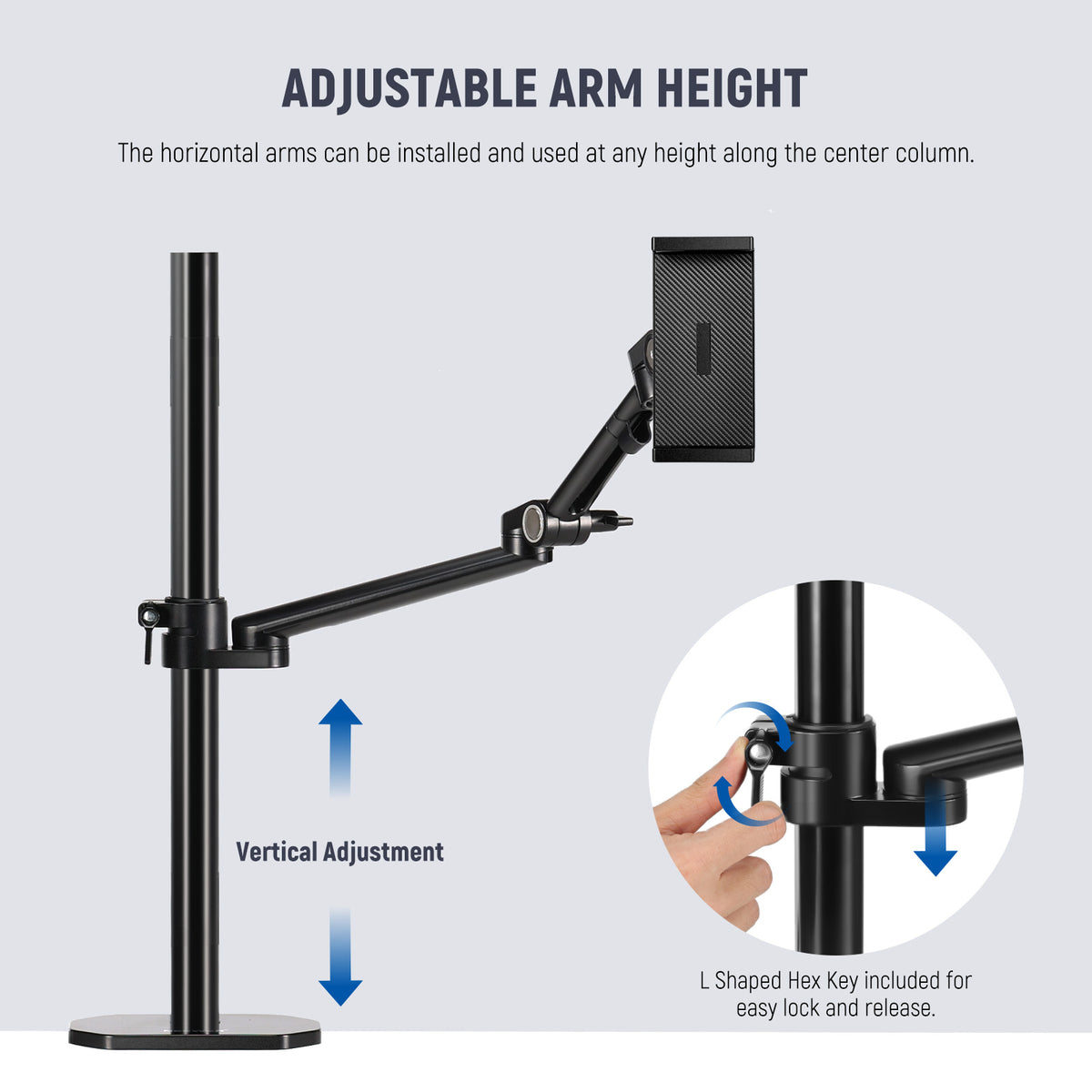 NEEWER DS007 Overhead Camera Stand | Desktop Mount Rig