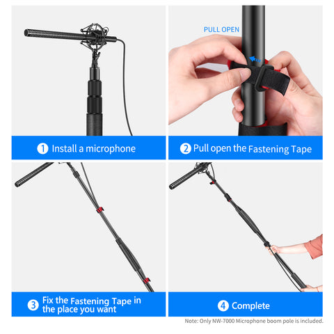 NEEWER NW-7000 Stretchable Handheld Microphone Pole
