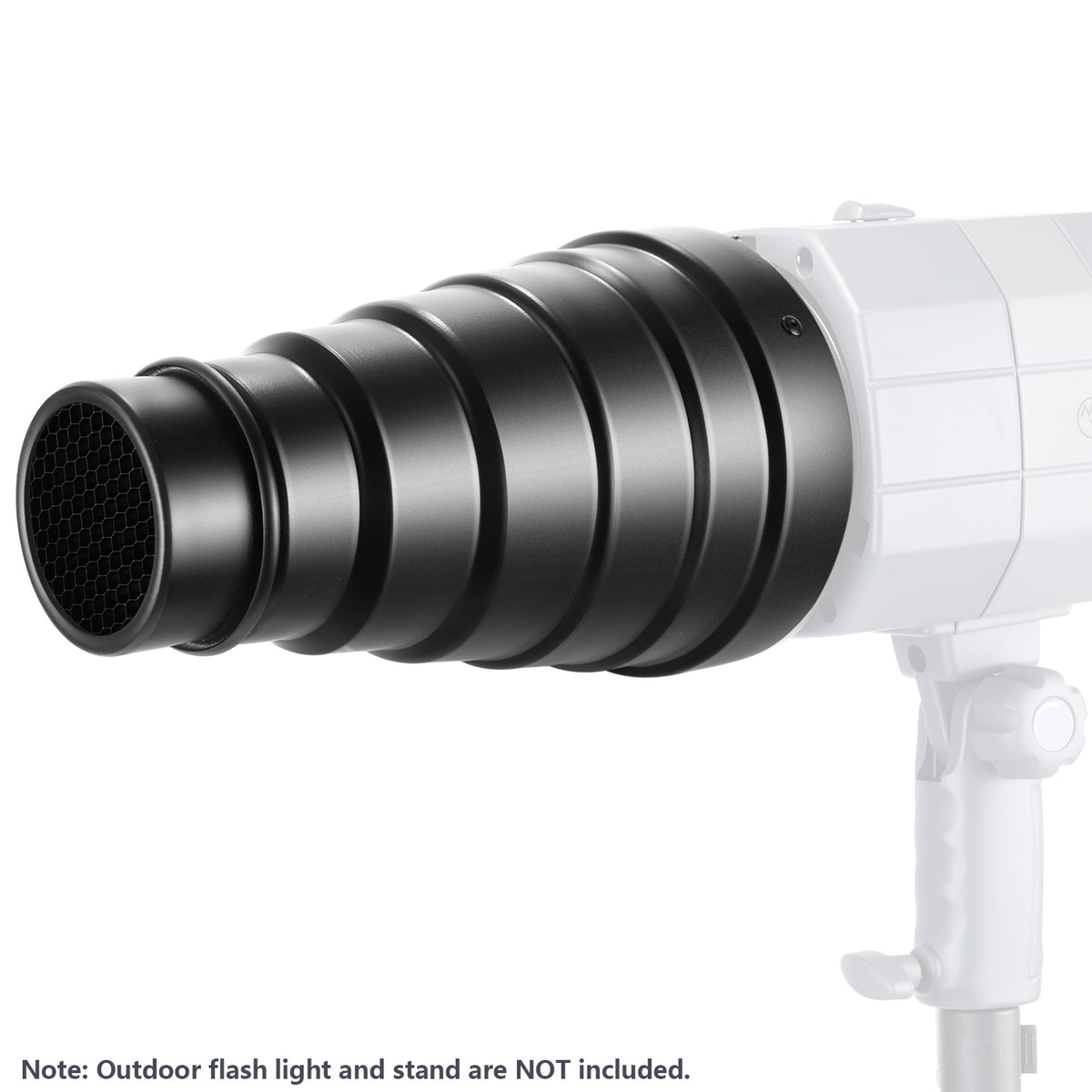 NEEWER Aluminium Alloy Conical Snoot Kit with Honeycomb Grid - NEEWER