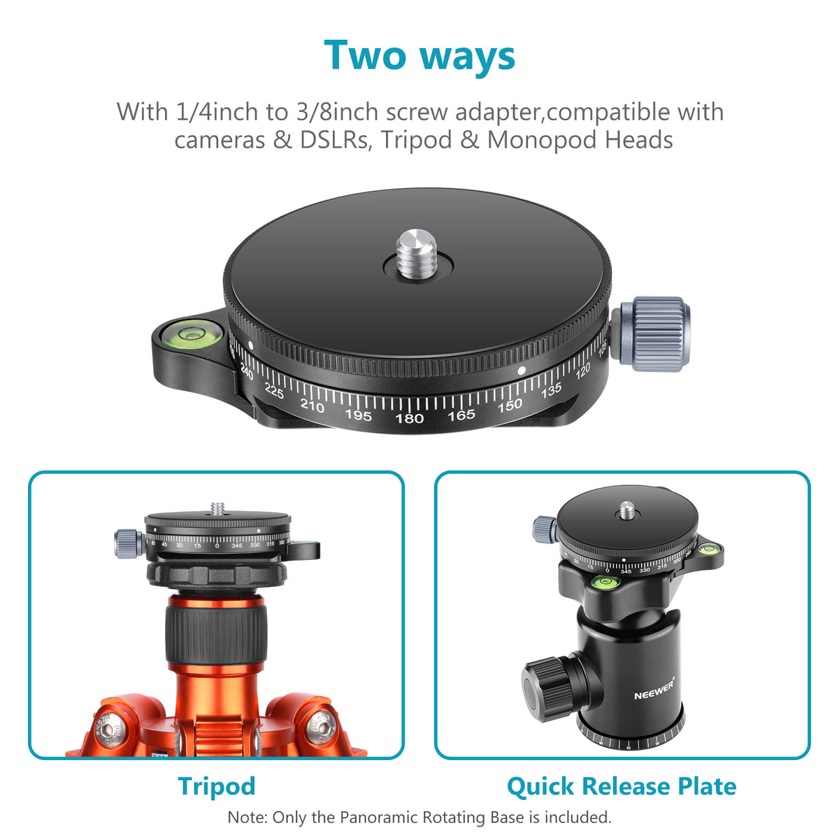 NEEWER Camera Panoramic Panning Base - NEEWER