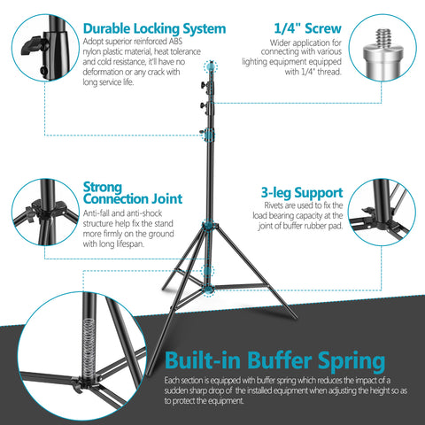 NEEWER ST-400SP 400cm Lightweight & Flexible Light Stand