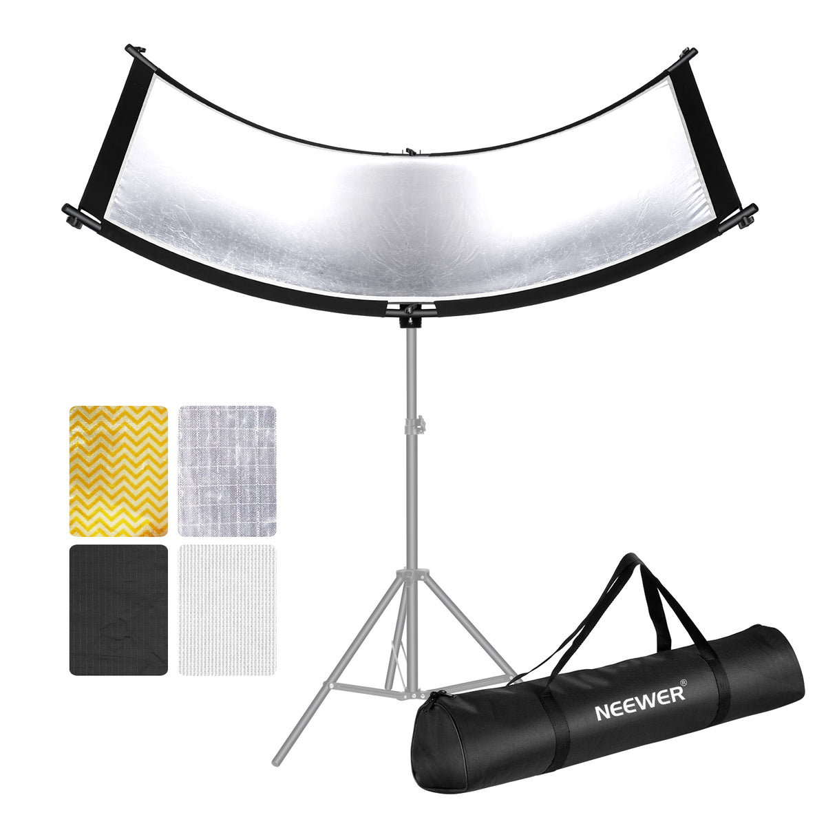 NEEWER 39″×18″ Clamshell Reflector | Curved Diffuser