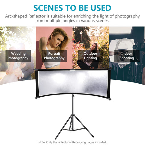 NEEWER 39″×18″ Clamshell Reflector | Curved Diffuser