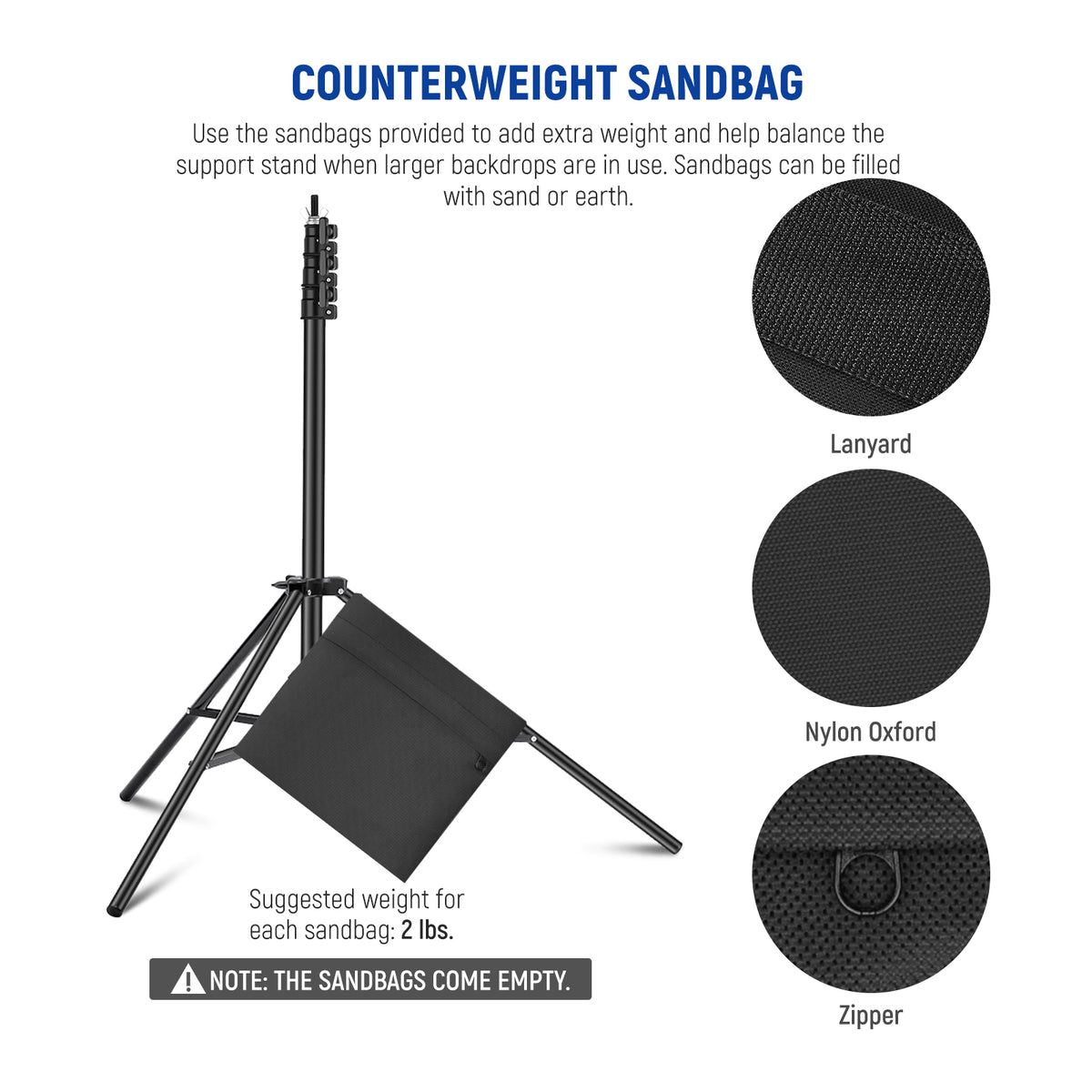 NEEWER 8.5x10ft Adjustable Backdrop Stand Kit - NEEWER
