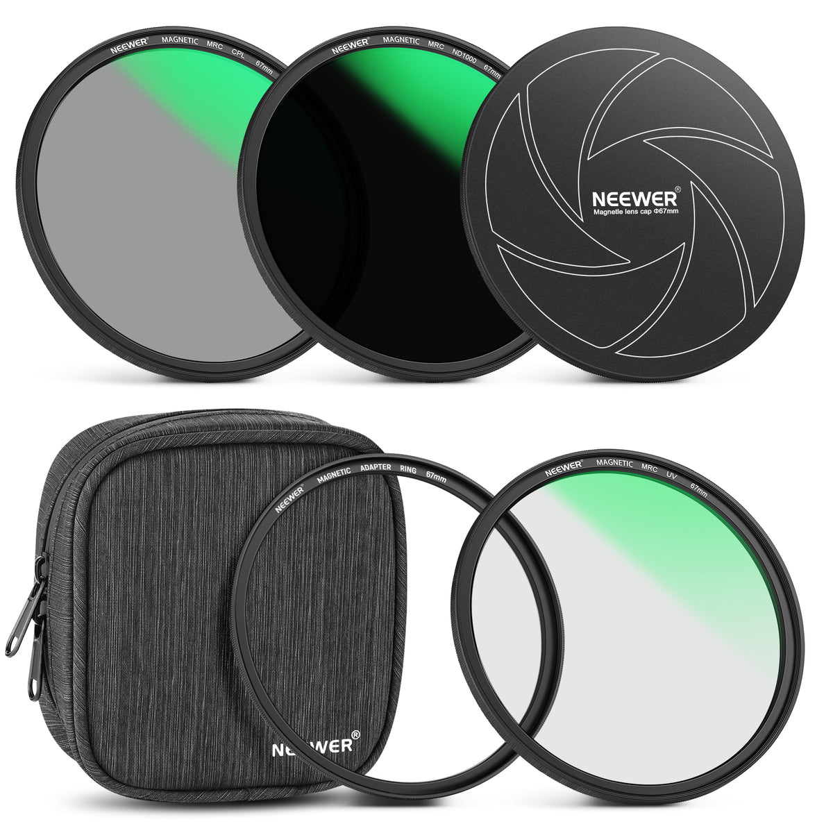 NEEWER 5-in-1 Magnetic Camera Filter Kit | Lens Filter